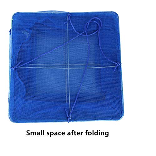 Tingrua Herb Drying Net 3 Layers Mesh Fishing Net Hanging Dry Rack Foldable with Zipper(35x35x65cm/13.8x13.8x25.6Inch)