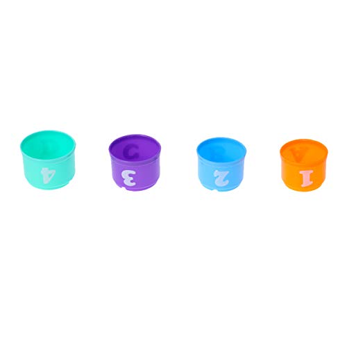 Bird Training Toys - 8Pcs Colorful Bird Cup Toys Parrot Intelligence Toy Bird Educational Stacking CupToy Training Treat Toys for Parakeet Parrots(Random Color)