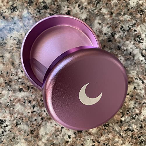 Brando Moon Purple Pocket Storage Case Container Smell Proof and Air Tight - Easy to Carry and Best Way to Preserve & Coffee - 2.1 x 0.9"