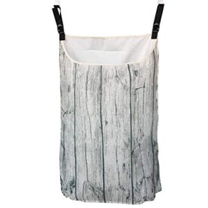 amlrt door hanging laundry hamper with stainless steel hooks