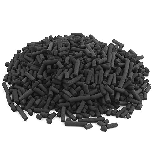 10 lbs (5 lbs x 2) Premium Virgin Activated Carbon Charcoal Pellets in Media Bags for Aquarium Fish Tank Koi Pond Reef Filter Media, Total 10 lbs (2 Bags)