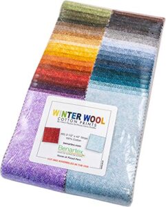 benartex winter wool strip-pies (jelly roll)