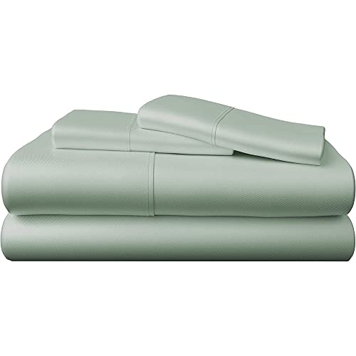 Bamboo Bay Luxury Bamboo Sheets Twin Size - 4 Piece Ultra Soft Twin Cooling Sheets for Hot Sleepers - 100% Organic Bamboo Twin Sheet Set Fits Up to 16" Deep Pocket - Eco Friendly - Twin - Sage