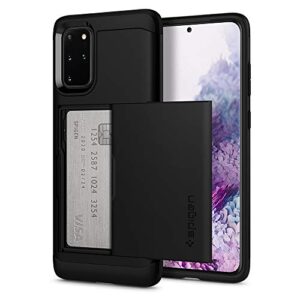 spigen slim armor cs designed for samsung galaxy s20 plus case (2020) - black