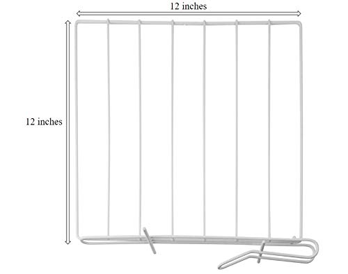 Evelots 12 Pack Shelf Dividers for Wood Shelves, Closet Organization-12 Inches Tall/Reinforced Wide Bottom for Added Stability