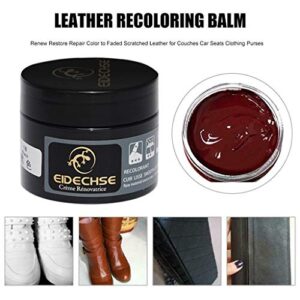 Leather Repair Cream Filler Compound for Leather Restoration Cracks Burns Holes (Black)