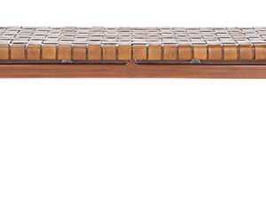 Safavieh Couture Home Dilan 47-inch Brown and Light Brown Leather Weave Bench