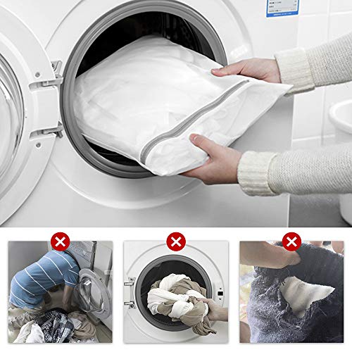 Mesh Laundry Bags for Delicates with Premium Zipper, Laundry Bag for Washing Machine, Lingerie Bags for Laundry, Blouse, Hosiery, Stocking, Underwear, Bra,Sock and Shoes Laundry Wash Bag (6Pcs).…