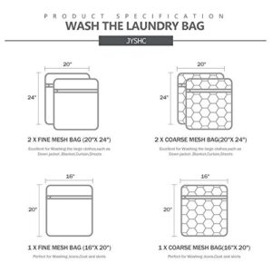 Mesh Laundry Bags for Delicates with Premium Zipper, Laundry Bag for Washing Machine, Lingerie Bags for Laundry, Blouse, Hosiery, Stocking, Underwear, Bra,Sock and Shoes Laundry Wash Bag (6Pcs).…