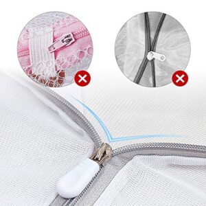 Mesh Laundry Bags for Delicates with Premium Zipper, Laundry Bag for Washing Machine, Lingerie Bags for Laundry, Blouse, Hosiery, Stocking, Underwear, Bra,Sock and Shoes Laundry Wash Bag (6Pcs).…