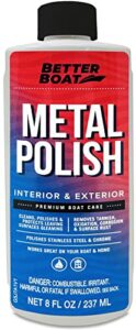 metal polish metal cleaner and chrome polish marine grade for boats and cars aluminum and stainless steel (reformulated)