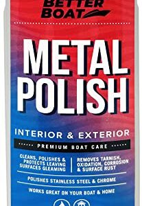 Metal Polish Metal Cleaner and Chrome Polish Marine Grade for Boats and Cars Aluminum and Stainless Steel (Reformulated)