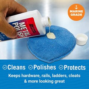 Metal Polish Metal Cleaner and Chrome Polish Marine Grade for Boats and Cars Aluminum and Stainless Steel (Reformulated)