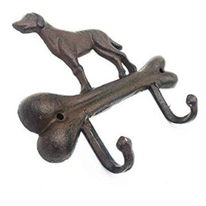 Rustic Heavy Duty Cast Iron Hook Wall Art Décor Hanging Towel Key Coat Rack Durable Iron Hanger Living Room Bathroom Room Kitchen Wall Decoration