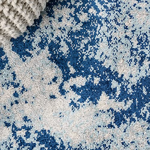 JONATHAN Y CTP109B-28 Dune Modern Abstract Indoor Area-Rug Bohemian Easy-Cleaning High Traffic Bedroom Kitchen Living Room Non Shedding, 2 X 8, Blue