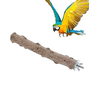 litewoo wood perch stick natural bird stand parrot perch paw beak grinding stick for bird parrot parakeet cockatiel conure lovebird budgie (11.79inch/30cm)