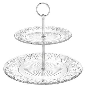 Godinger 2 Tier Platter Tray Server - Dublin Collection