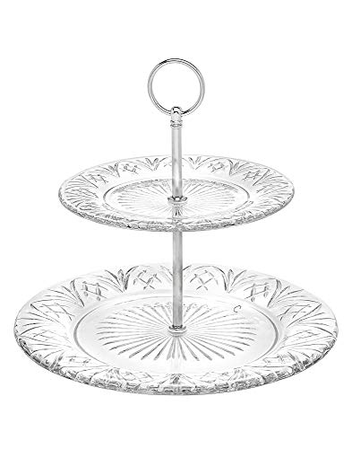 Godinger 2 Tier Platter Tray Server - Dublin Collection