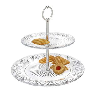 Godinger 2 Tier Platter Tray Server - Dublin Collection