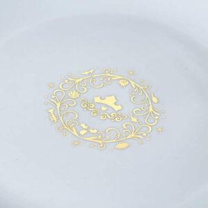 Disney Princess 16" Porcelain Serving Platter with Gold Detail