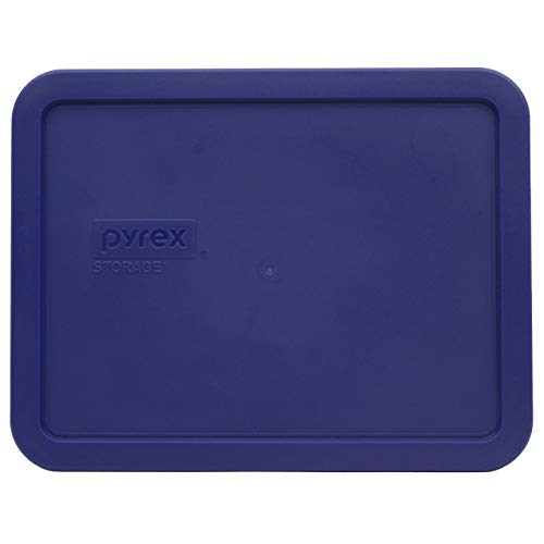 Pyrex 7211-PC Navy Blue Plastic Rectangle Replacement Storage Lid, Made in USA