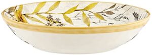 certified international bee sweet 144 oz. pasta/serving bowl, multi colored, 13"w x 13"h