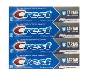 crest tartar protection, regular paste, 5.7 ounces (pack of 4)