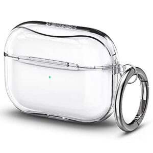 spigen ultra hybrid designed for airpods pro case cover clear airpods pro case - crystal clear