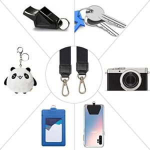 SHANSHUI Phone Lanyard, Neck Strap and Wrist Tether Key Chain Holder Universal for Phone Case Anchor Fit All Smartphones-Black