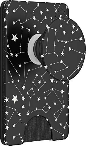 PopSockets Phone Wallet with Expanding Phone Grip, Phone Card Holder - In The Stars