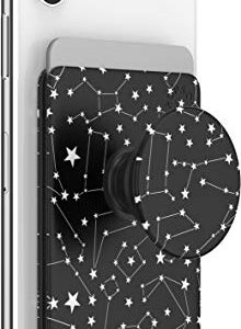 PopSockets Phone Wallet with Expanding Phone Grip, Phone Card Holder - In The Stars