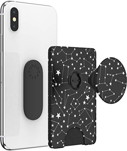 PopSockets Phone Wallet with Expanding Phone Grip, Phone Card Holder - In The Stars