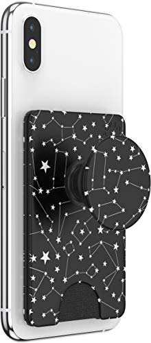 PopSockets Phone Wallet with Expanding Phone Grip, Phone Card Holder - In The Stars