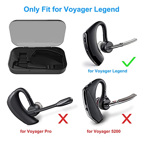 Power Charging Case Compatible with Plantronics Voyager Legend Headset, 2 in 1 Portable Charge Case with LED Indicator Compatible with Voyager Legend Headset