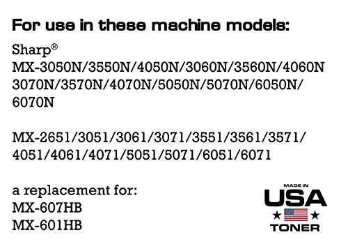 MADE IN USA TONER Compatible Waste Container for Sharp MX-2651,MX-3051,MX-3061,MX-3071,MX-3551,MX-3561,MX-3571,MX-4051,MX-4061,MX-4071, MX-601HB, MX601HB, MX-607HB