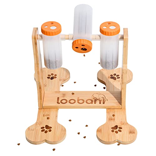 LOOBANI Dog Puzzle Toys Wooden - Interactive Dog Toys for Boredom, IQ Training and Mental Brain Stimulation, Treat Dispensing Dog Toys/Dog Entertainment Toys/Food Slow Feeder for Small to Large Dogs