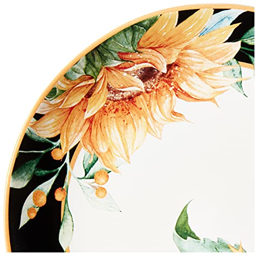 Certified International Sunflower Fields 10.75" Dinner Plates, Set of 4, Multi Colored