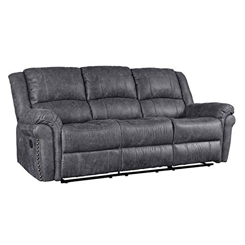 Hawthorne Collections Socorro Reclining Reclining Sofa - Gray