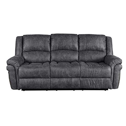 Hawthorne Collections Socorro Reclining Reclining Sofa - Gray