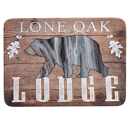 Certified International Fluidity Lodge Rectangular Platter, 16" x 12" x 1.25", Multi Colored