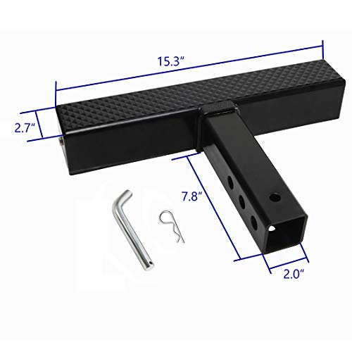 Eapele Hitch Step for 2” Receivers, Strong Steel Construction Rust Free Powder Coated Finish with Hitch Pin, 400lbs Maximum Load