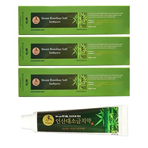 Pack of 3 INSAN Bamboo Salt Toothpaste