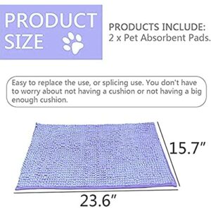 Hamiledyi Rabbit Washable Pee Pads 2Pcs Reusable Guinea Pig Training Pad Doggy Sleeping Bedding Mat for Dog, Cat