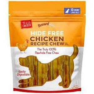 rewardables hide free chicken recipe chews, 10 count