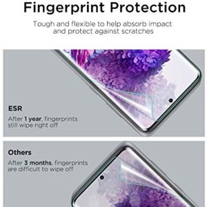 ESR TPU Screen Protector Compatible with Samsung Galaxy S20 Plus [2-Pack + 1 Extra for Practice] [Full-Coverage Liquid Skin] [Easy Installation Kit] for The Galaxy S20 Plus