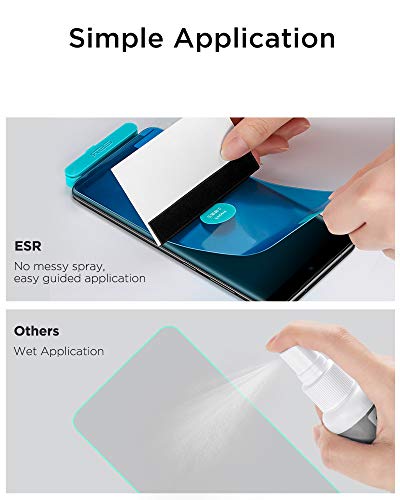 ESR TPU Screen Protector Compatible with Samsung Galaxy S20 Plus [2-Pack + 1 Extra for Practice] [Full-Coverage Liquid Skin] [Easy Installation Kit] for The Galaxy S20 Plus