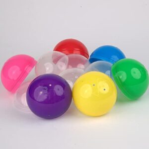 Vending Machine Capsules - 3.9 Inch Empty Plastic Capsules - 12 Pcs Clear-Colored Round Capsules - 100 mm Toy Capsules - Empty Capsule Balls for Prizes - Candy Hunt Containers - Bath Bombs Molds