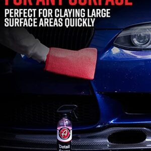 Adam's Clay Mitt (2 Pack) - Medium Grade Clay Bar Infused Mitt | Car Detailing Glove Quickly Removes Debris from Your Paint, Glass, Wheels, & More