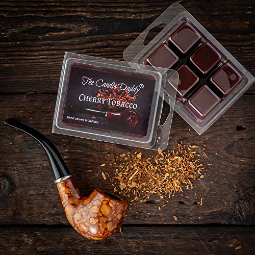 The Candle Daddy Cherry Tobacco Pipe Maximum Scented Wax Cubes/Melts- 2 Packs -4 Ounces Total- 12 Cubes