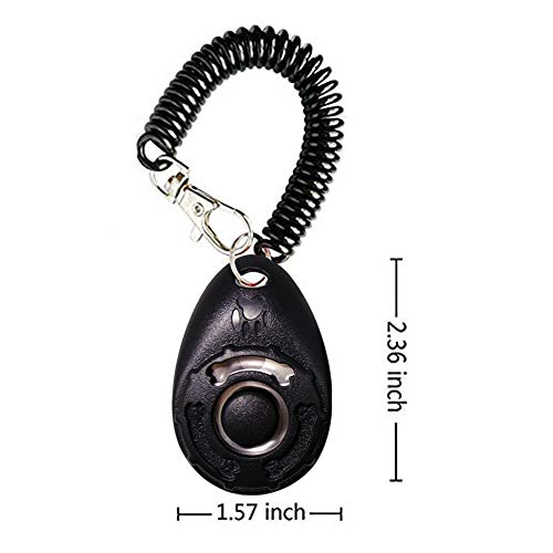 Dog Training Clicker with Wrist Strap - OYEFLY Durable Lightweight Easy to Use, Pet Training Clicker for Cats Puppy Birds Horses. Perfect for Behavioral Training 4-Pack (4colour)